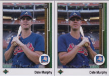 Dale Murphy 1989 Upper Deck #357 Variation Comparison - The Radicards® Blog